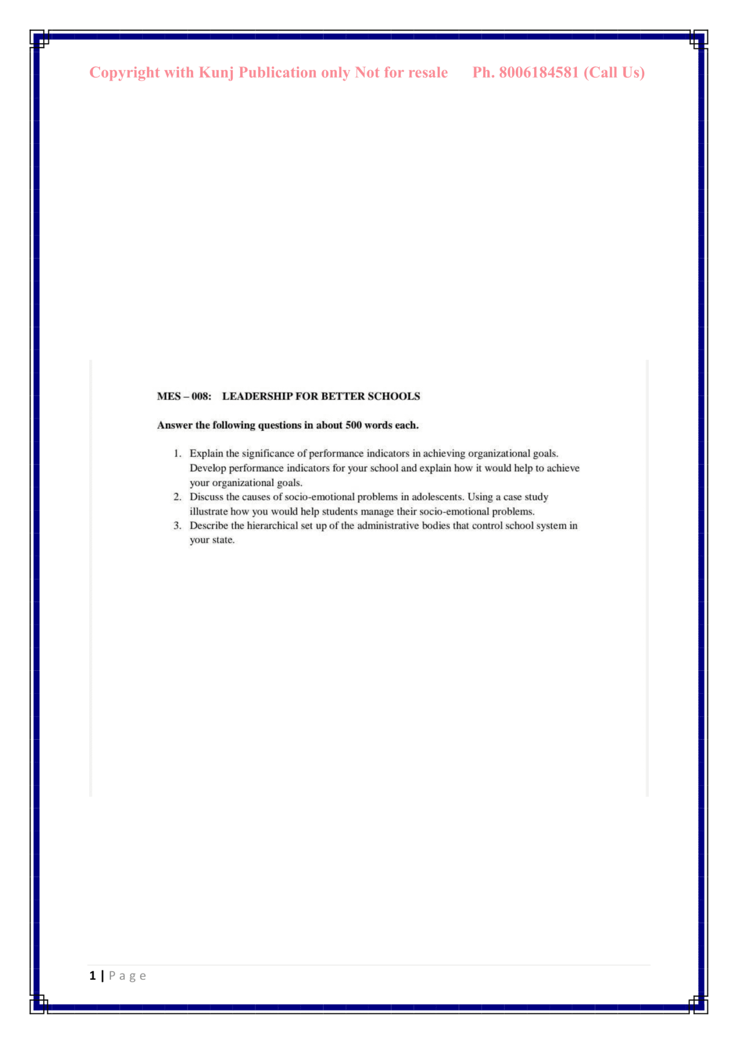 IGNOU MES-008 SOLVED ASSIGNMENT 2024 ENGLISH MEDIUM