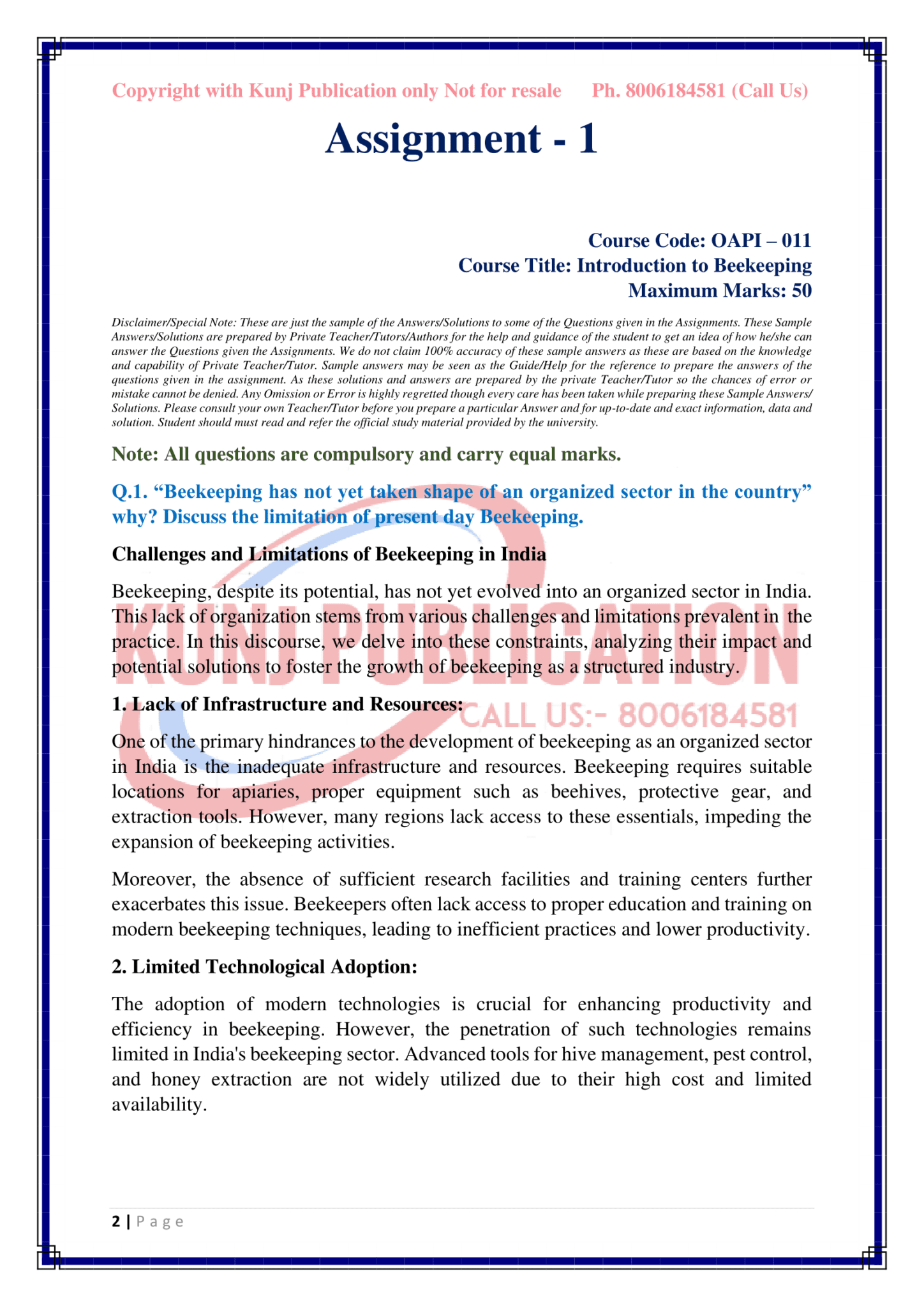 IGNOU OAPI-011 SOLVED ASSIGNMENT 2024 ENGLISH MEDIUM