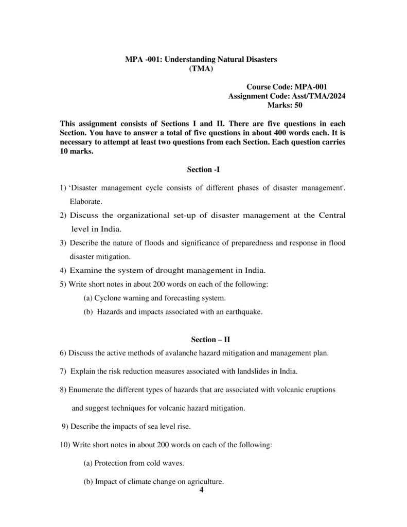 IGNOU MPA-001 SOLVED ASSIGNMENT 2024 ENGLISH MEDIUM