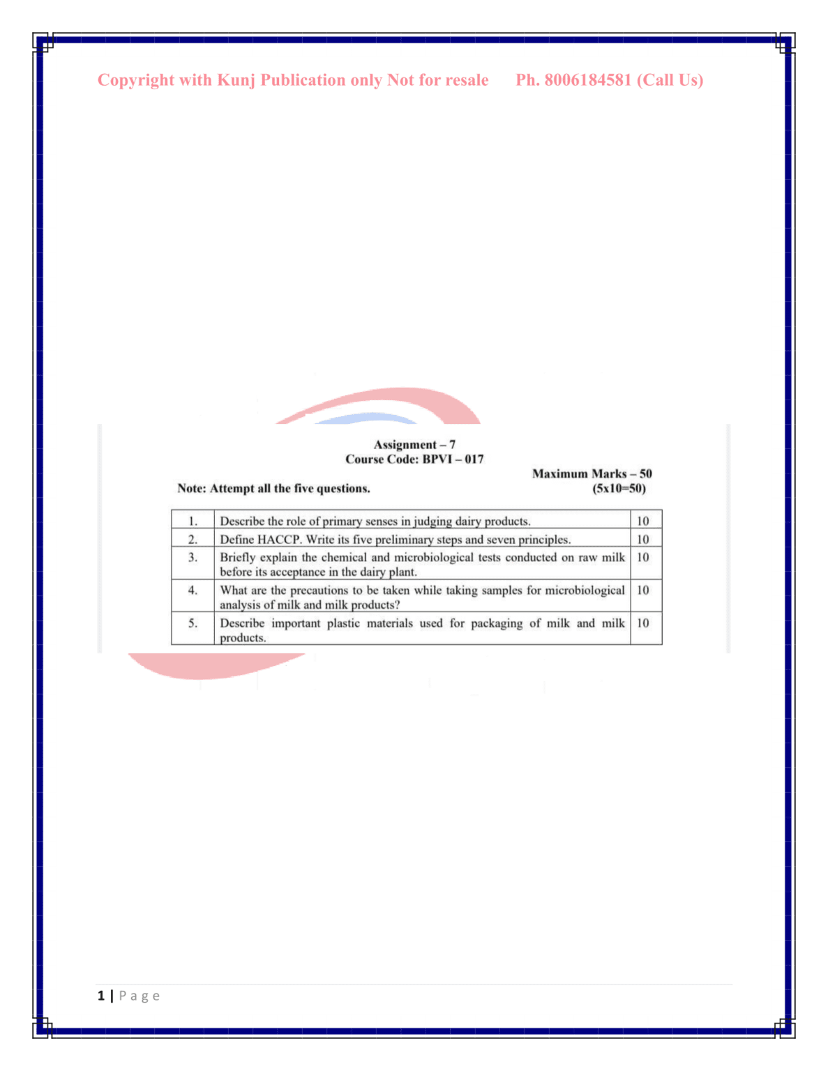 IGNOU BPVI-017 SOLVED ASSIGNMENT 2024 ENGLISH MEDIUM