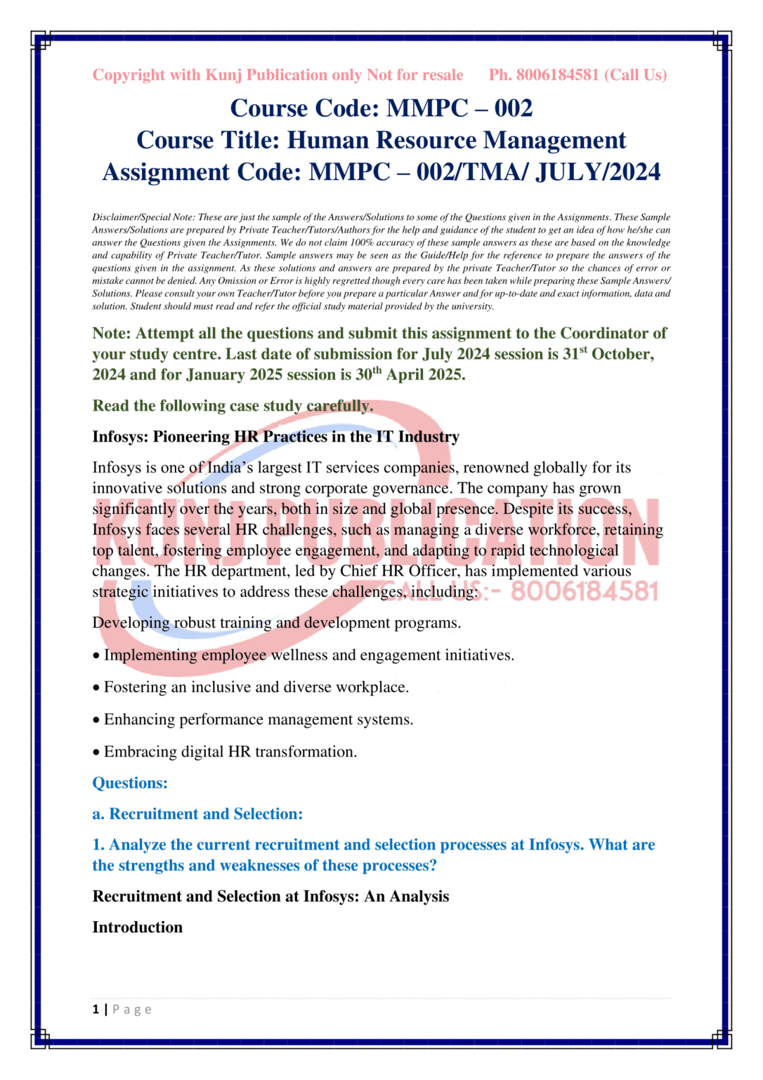 IGNOU MMPC-002 SOLVED ASSIGNMENT JULY 2024 ENGLISH MEDIUM