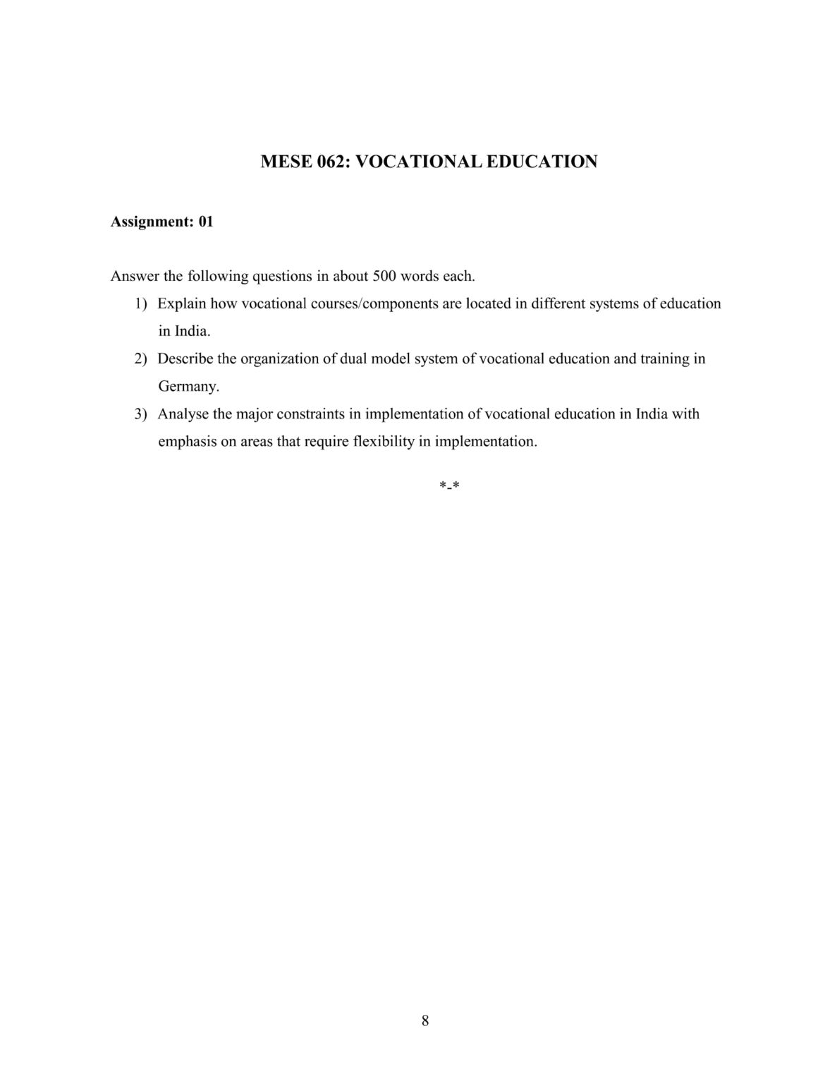 IGNOU MESE-062 SOLVED ASSIGNMENT 2025 ENGLISH MEDIUM