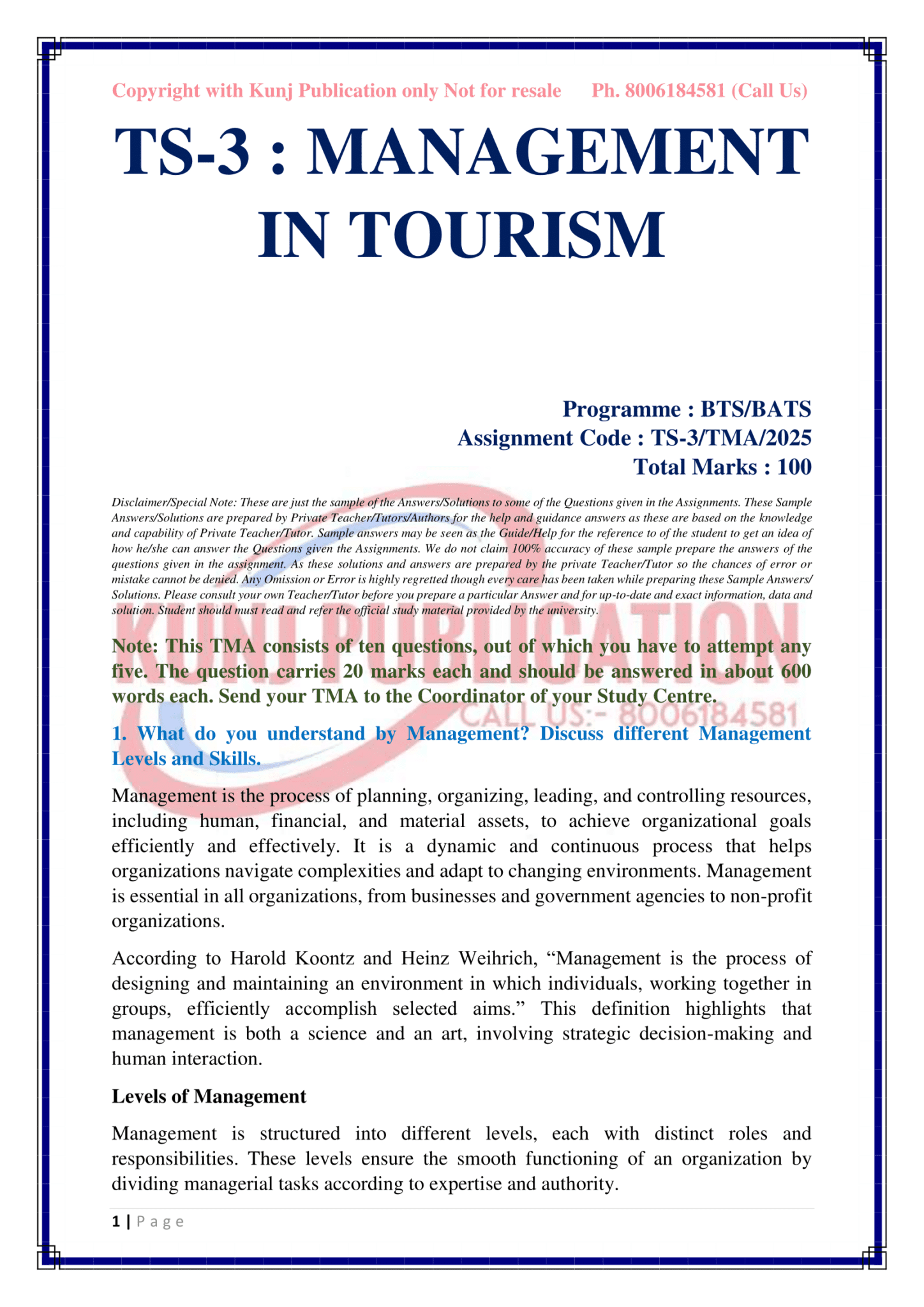 IGNOU TS-03 SOLVED ASSIGNMENT 2025 ENGLISH MEDIUM