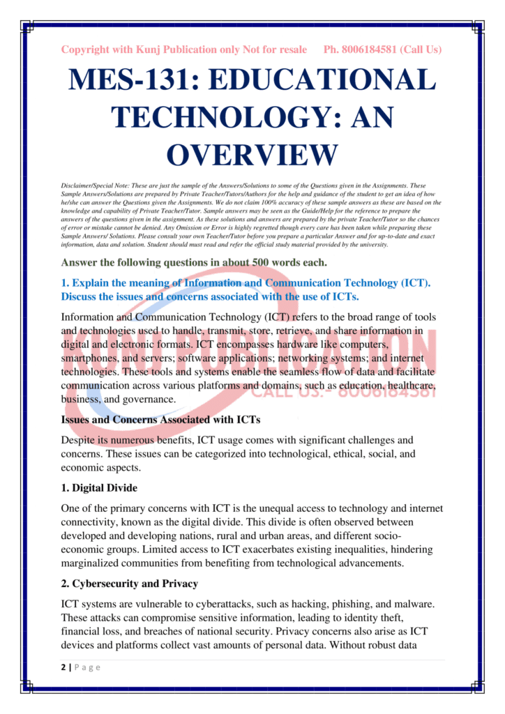 IGNOU MES-131 SOLVED ASSIGNMENT 2025 ENGLISH MEDIUM