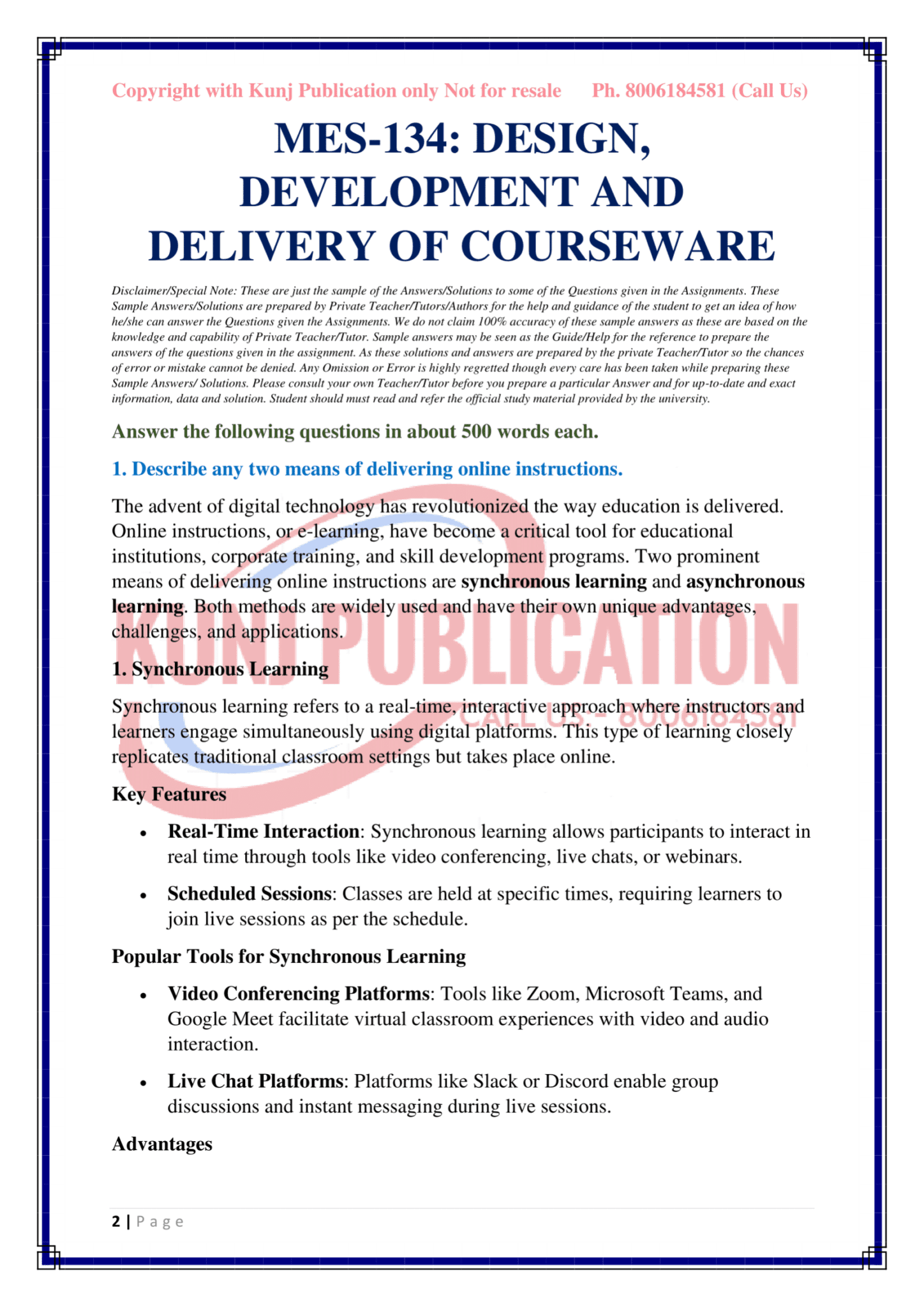 IGNOU MES-134 SOLVED ASSIGNMENT 2025 ENGLISH MEDIUM