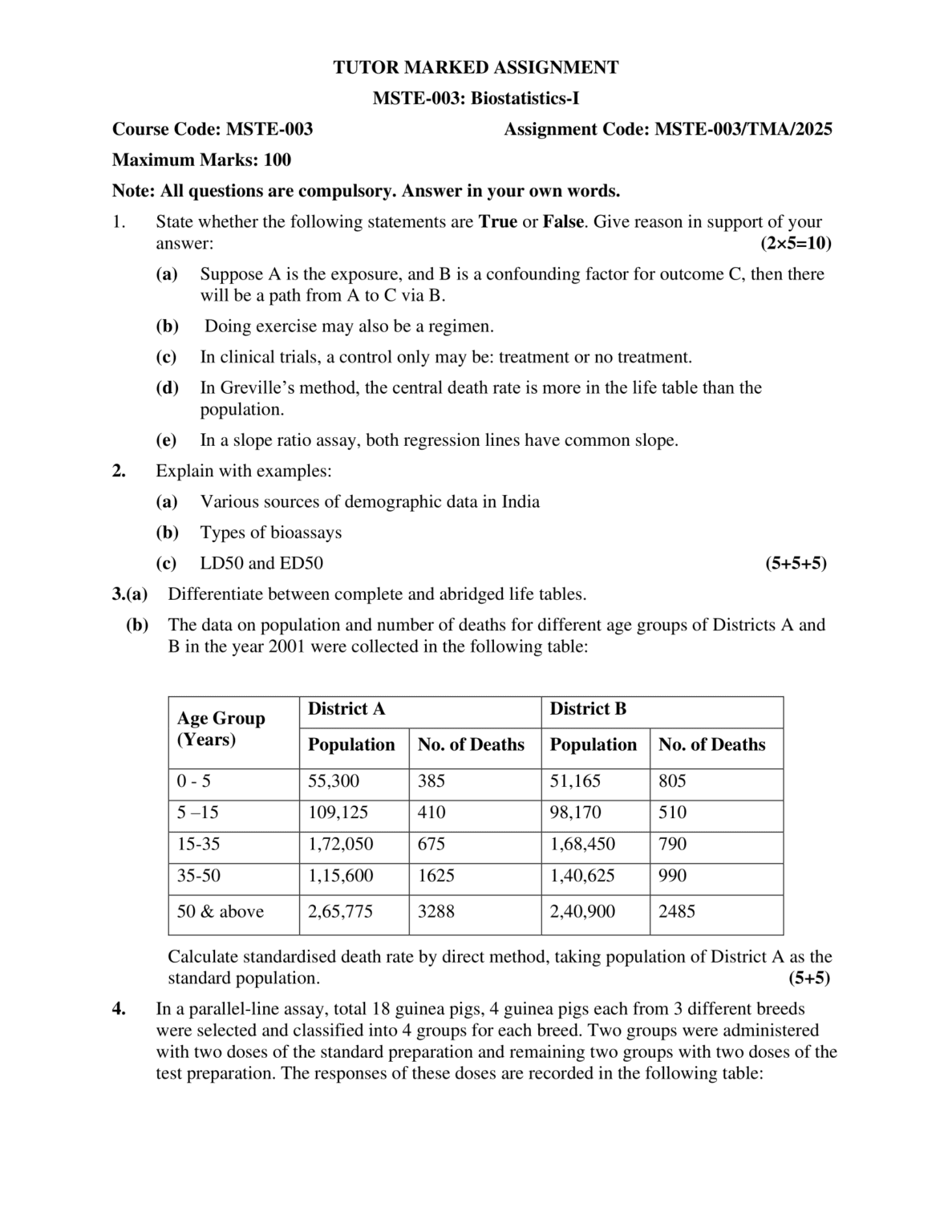 IGNOU MSTE-003 SOLVED ASSIGNMENT 2025 ENGLISH MEDIUM