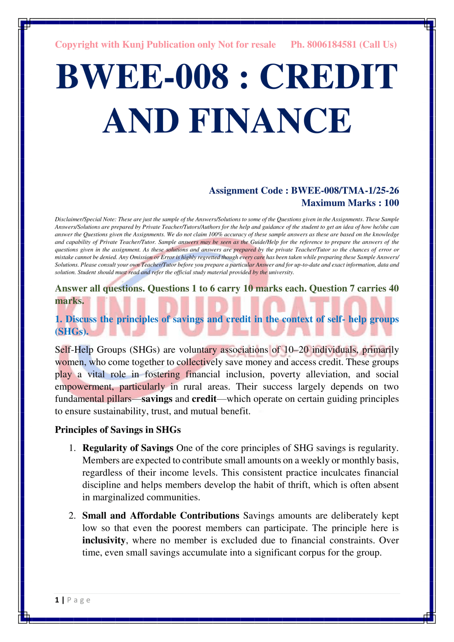 IGNOU BWEE-008 SOLVED ASSIGNMENT 2025-26 ENGLISH MEDIUM